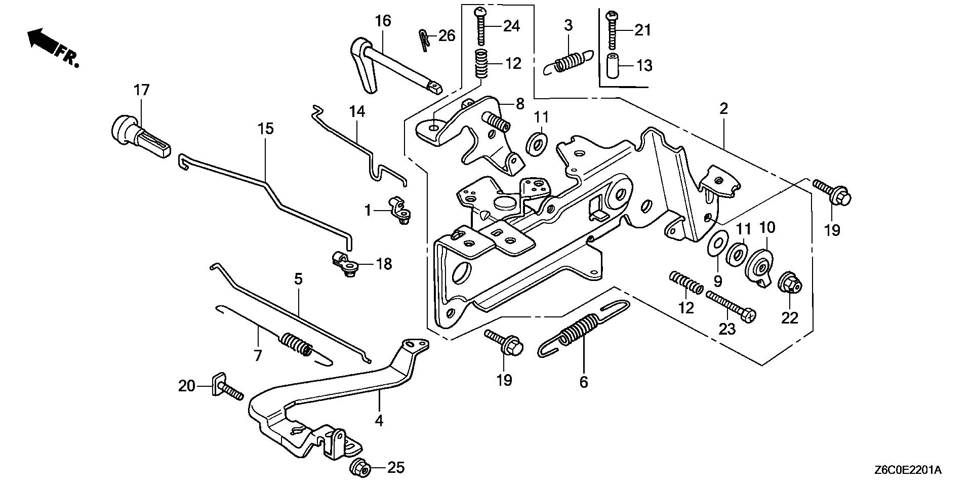 Parts for Engines GX GX610 GX610U1 VXE GCAPK-1000001-9999999 CONTROL (2 ...
